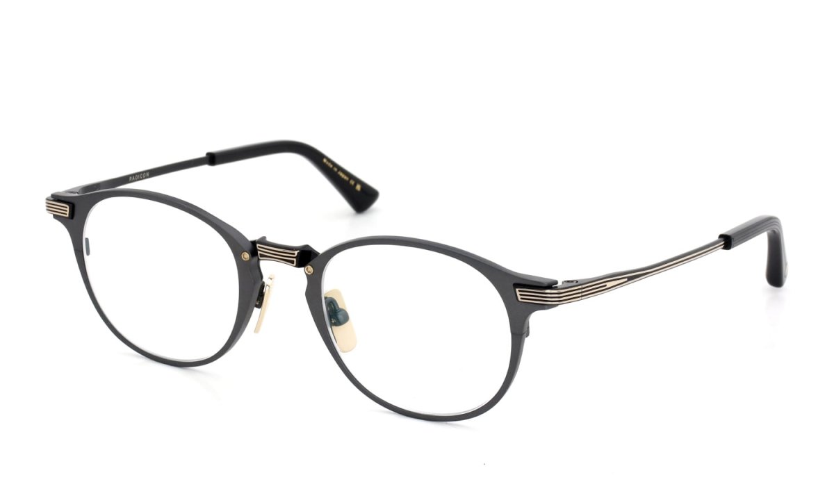 DITA ディータ 2024年新作メガネ RADICON通販 DTX166-A-01 Black Iron / Yellow Gold (取扱店：大宮) (FPD:69mm) 正規取扱