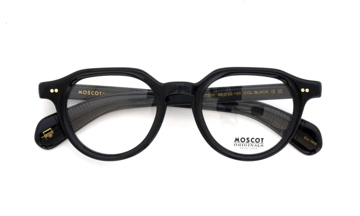 モスコット MOSCOT メガネ BAITSIM(48)通販 BLACK 48 22 (正規取扱店：ポンメガネ大宮) 正規取扱