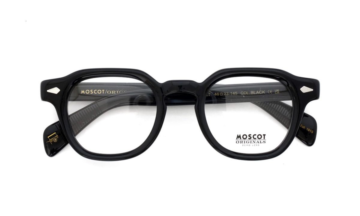 モスコット MOSCOT メガネ DOLT(46)通販 BLACK 46 23 (正規取扱店：ポンメガネ大宮) 正規取扱